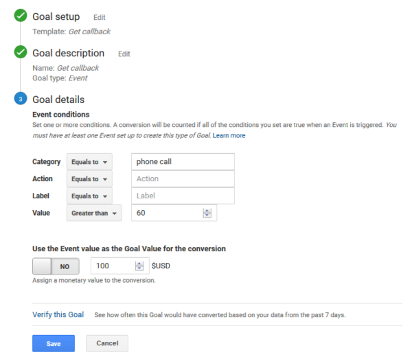 Integrating Callback Widget with Google Analytics